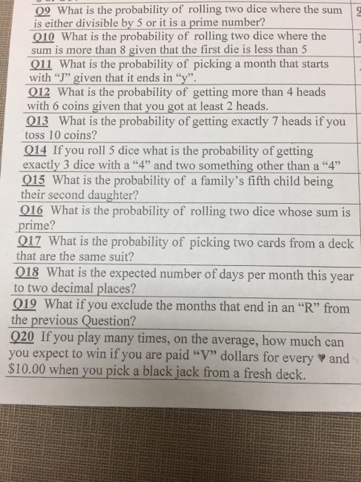 Solved What is the probability of rolling two dice where the | Chegg.com