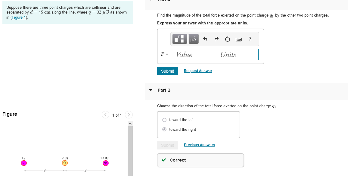 Solved Suppose there are three point charges which are | Chegg.com