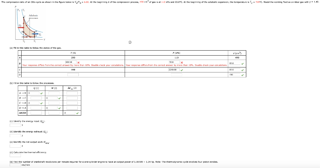 Solved The compression ratio of an Otto cycle as shown in | Chegg.com