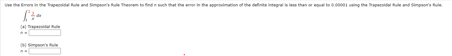 Solved Use the Errors in the Trapezoidal Rule and Simpson's | Chegg.com