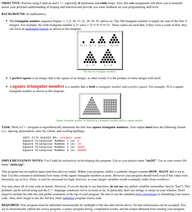 Solved Objective Practice Using Codelite And C