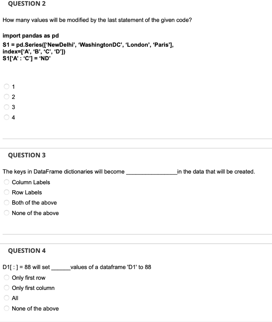 Solved How many values will be modified by the last | Chegg.com