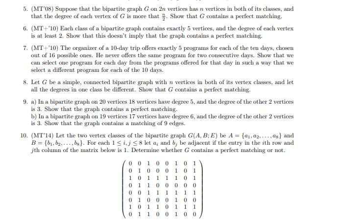 Solved 17. (MT'18) Let the vertex set of the simple graph be | Chegg.com