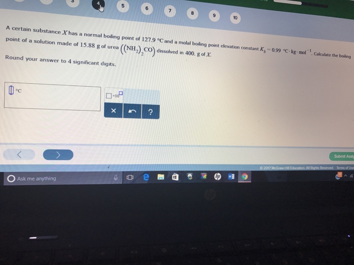 Solved A certain substance X has a normal boiling point of | Chegg.com