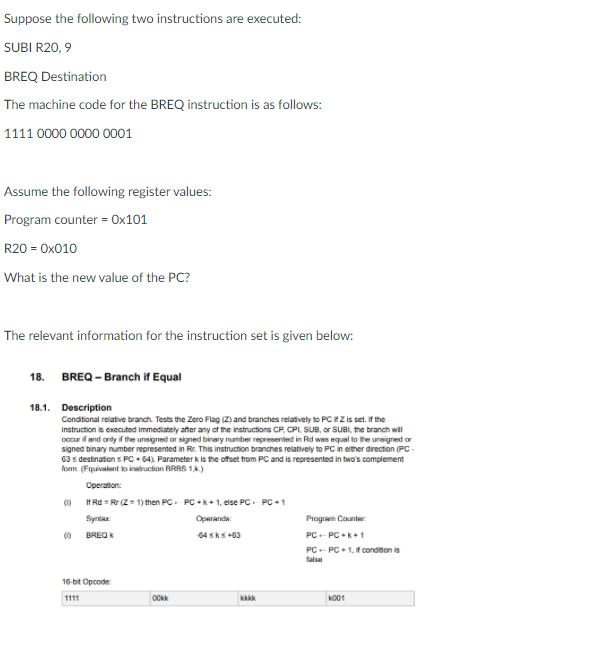 Solved Suppose the following two instructions are executed: | Chegg.com