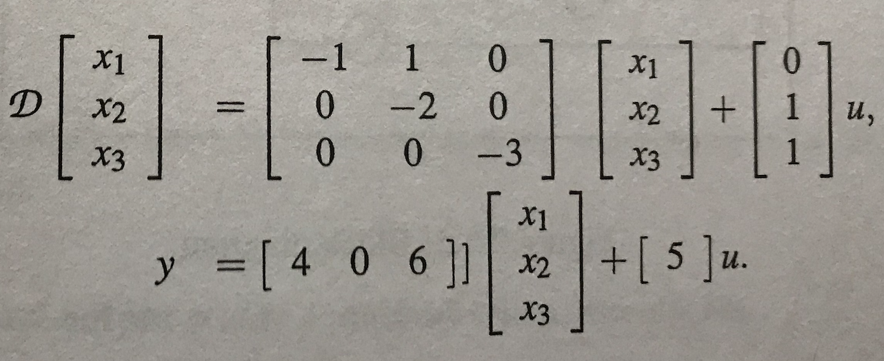 Solved Derive An Input Output Differential Equation From