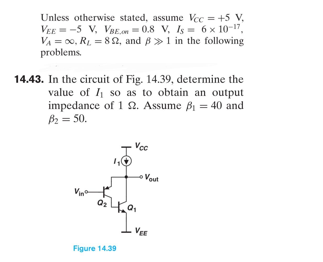 Solved Unless otherwise stated, assume VCC=+5 V, VEE=−5 | Chegg.com