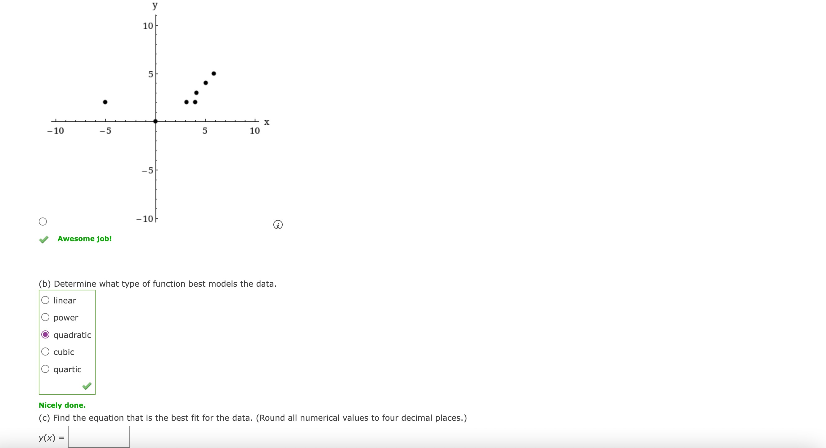 Consider the following. (a) Plot the given | Chegg.com