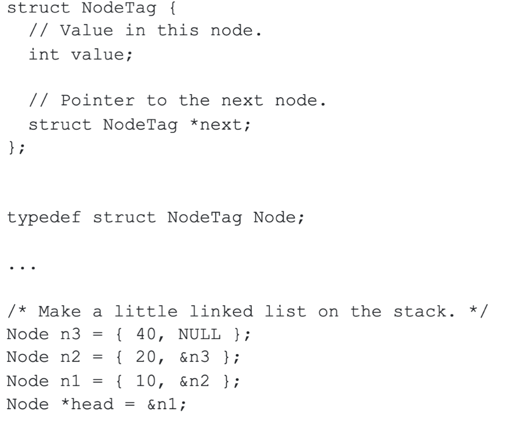 Solved creating a linked list: Which will evaluate to | Chegg.com