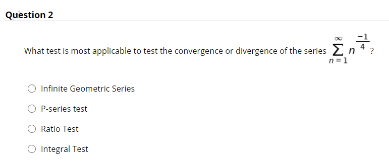 Solved Question 2 What test is most applicable to test the | Chegg.com