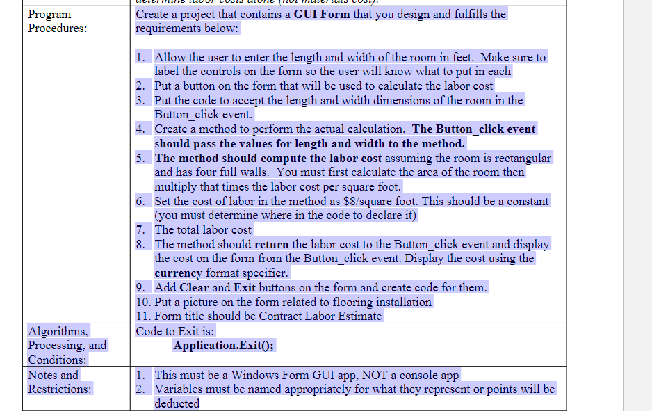 Solved C# CODE PLEASE | Chegg.com Solved C# CODE PLEASE | Chegg.com