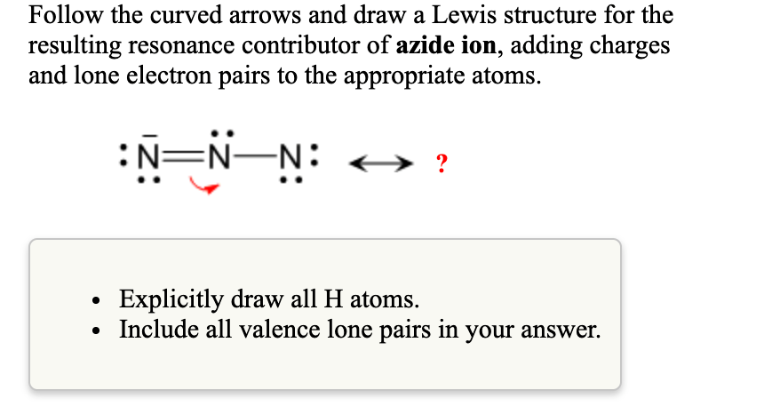 Solved Follow the curved arrows and draw a Lewis structure | Chegg.com