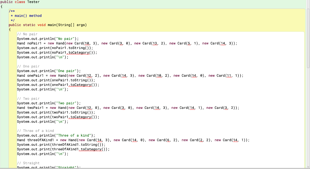 Solved The problem A hand of 5 playing cards can be | Chegg.com