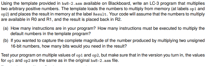 Solved Using the template provided in hw8-2. ﻿asm available | Chegg.com