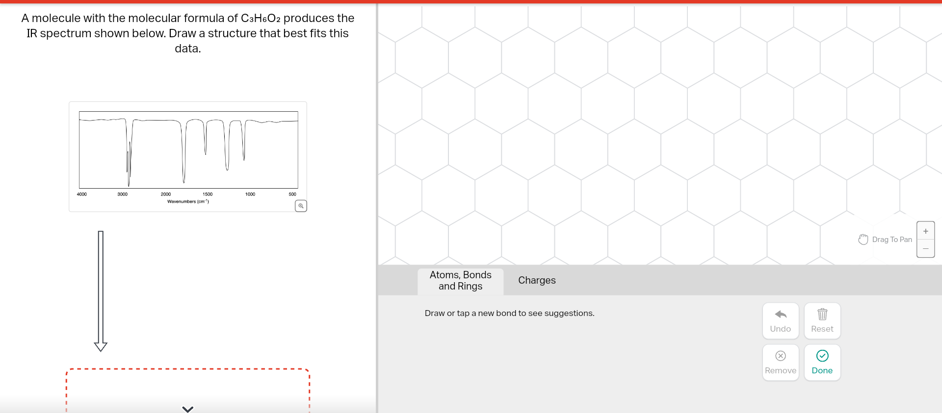 Solved A molecule with the molecular formula of C3H6O2 | Chegg.com