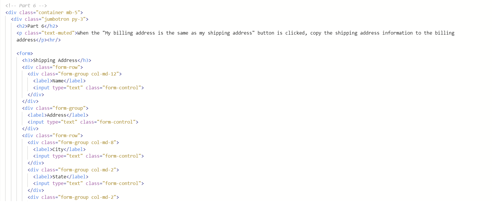 Solved You will create the events using event listeners and | Chegg.com