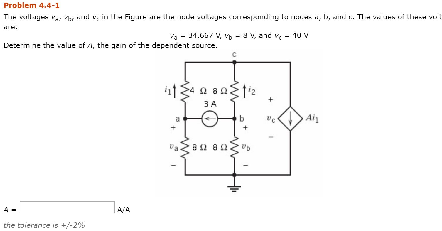 Solved Problem 4.4-1 The voltages Va, Vb, and vc in the | Chegg.com
