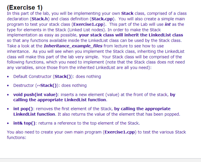 Solved (Exercise 1) In this part of the lab, you will be | Chegg.com
