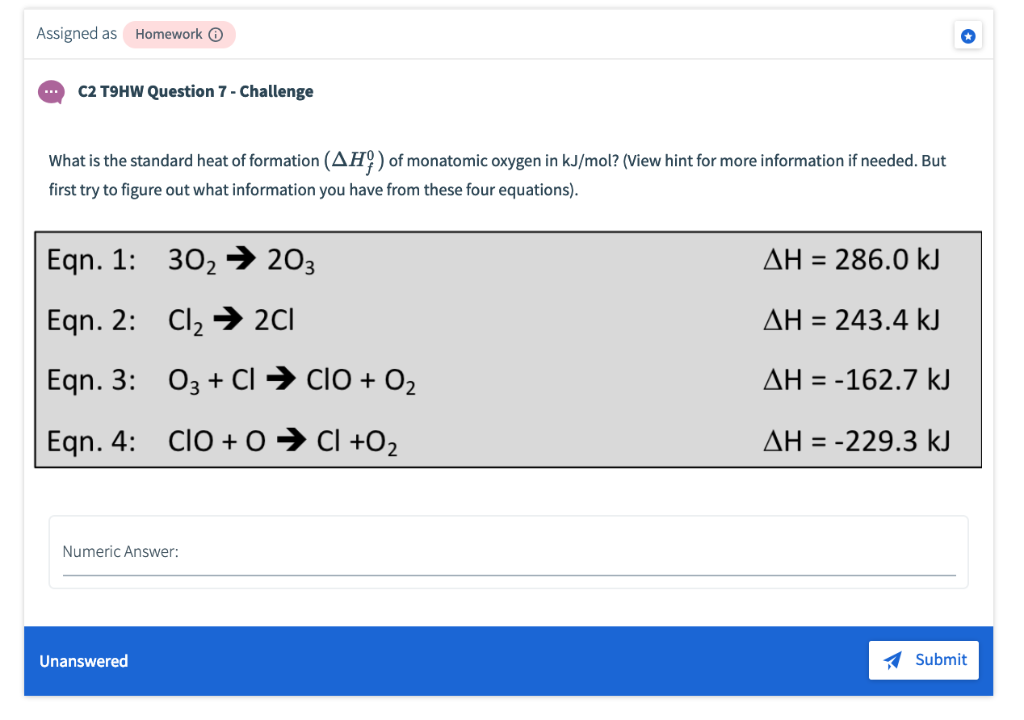 Solved Assigned as Homework O C2 T9HW Question 7-Challenge | Chegg.com