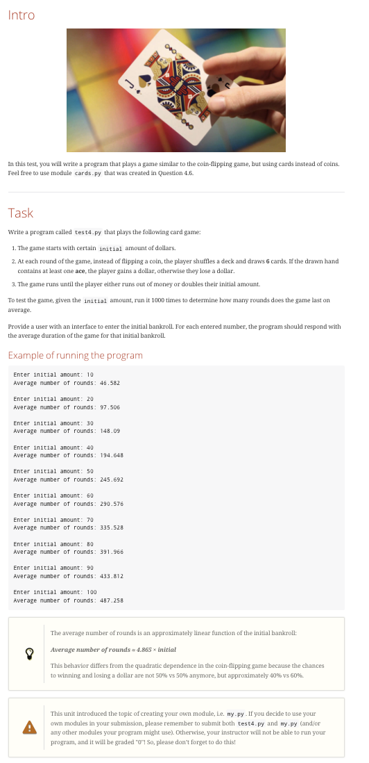 Solved using Python and this code solved the problems below | Chegg.com