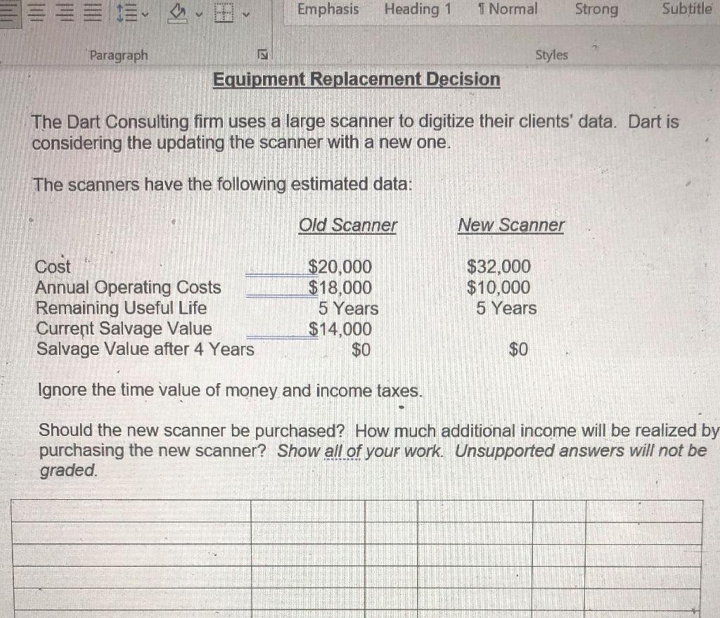 Solved Emphasis Heading 1 1 Normal Strong Subtitle V | Chegg.com