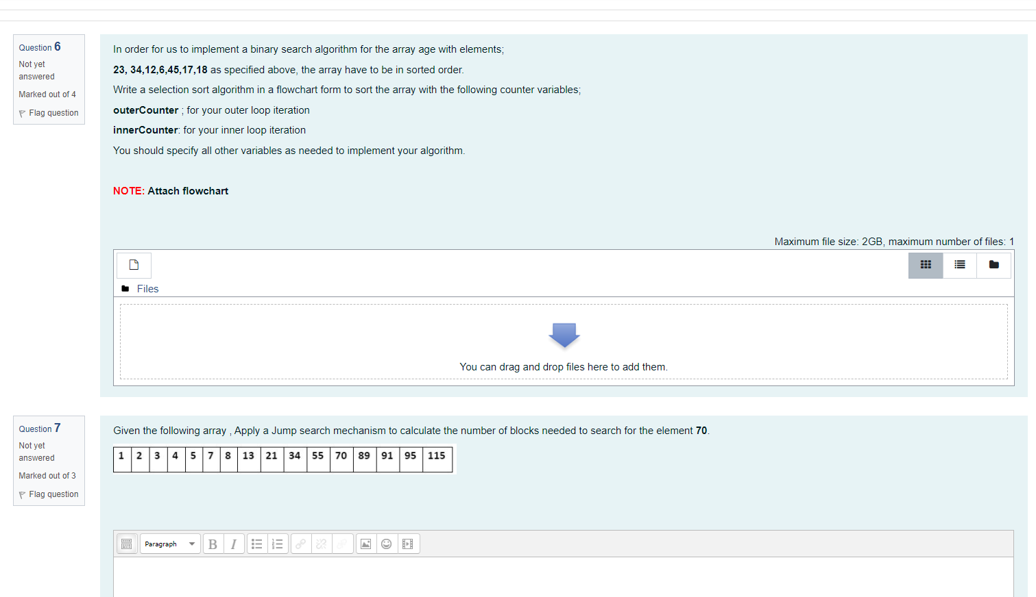 Solved Question 6 Not yet answered Marked out of 4 In order | Chegg.com