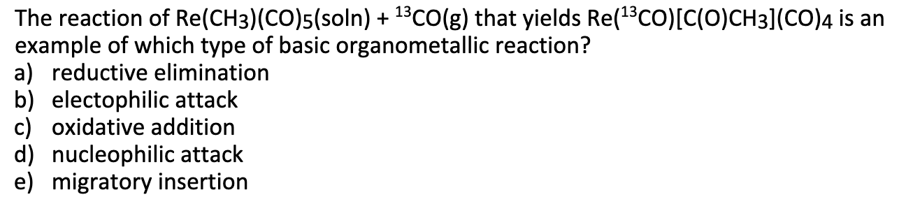 Solved The solution color of the organometallic piano-stool | Chegg.com