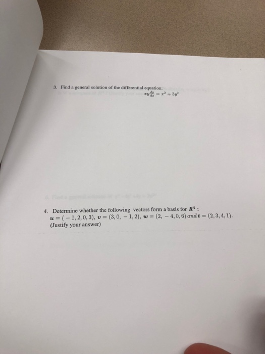 Solved 3. Find a general solution of the differential | Chegg.com