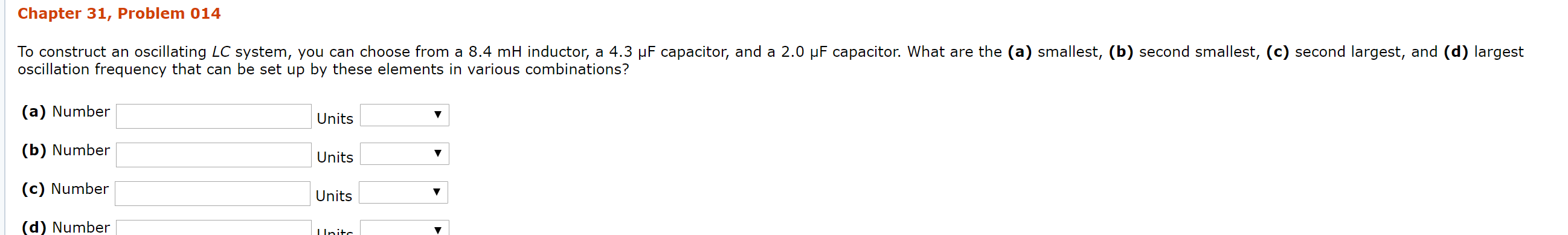 Solved Chapter 31, Problem 014 To construct an oscillating | Chegg.com