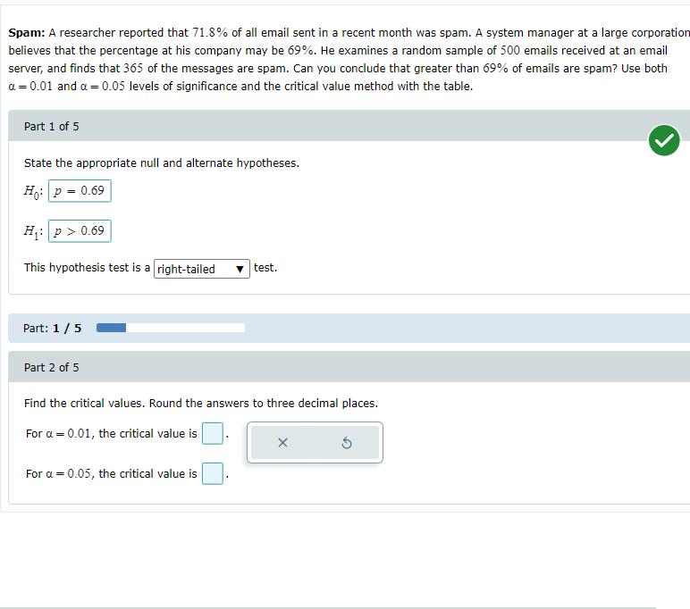 Solved Spam: A researcher reported that 71.8% of all email | Chegg.com