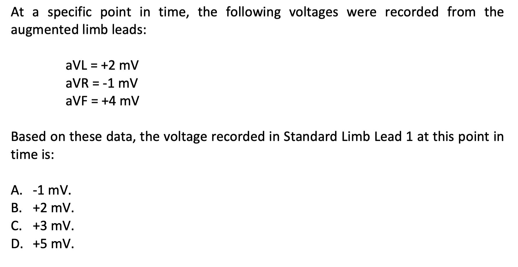 Solved At a specific point in time, the following voltages | Chegg.com