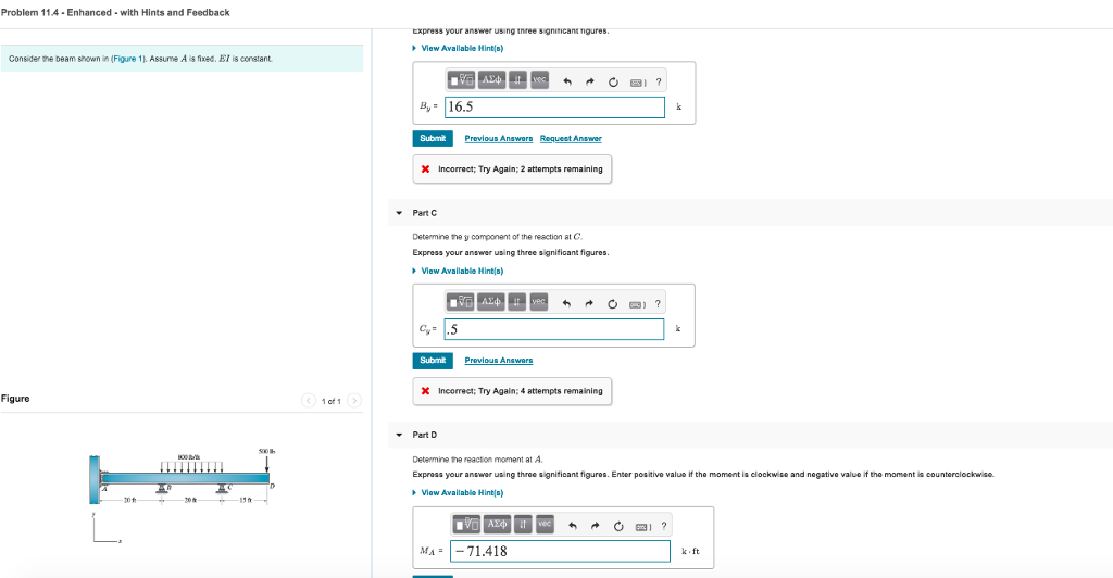 Solved Problem 11.4-Enhanced- with Hints and Feedback | Chegg.com