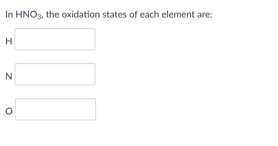 Solved Determine the oxidation state of the elements in | Chegg.com