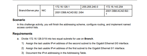 Solved Addressina TableIn this challenge activity, you will | Chegg.com