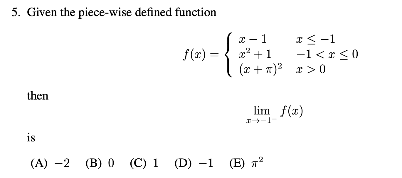 Solved Given the piece-wise defined | Chegg.com