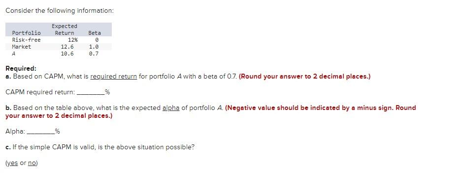 Solved Consider the following information: Required: a. | Chegg.com