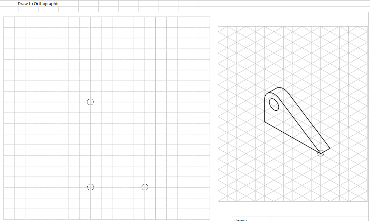 Orthographic Grid Paper Pltw