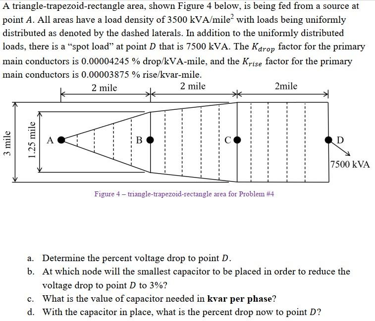 Solved A triangle-trapezoid-rectangle area, shown Figure 4 | Chegg.com