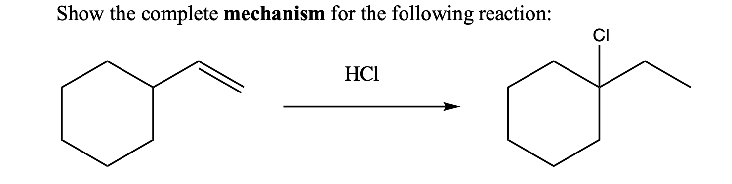 Solved Show the complete mechanism for the following | Chegg.com