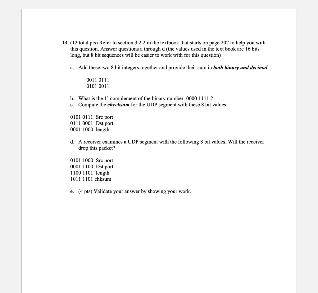 Solved Name: This assignment is to be done individually. Due | Chegg.com