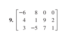 Solved Find the size of each matrix. Identify any square, | Chegg.com