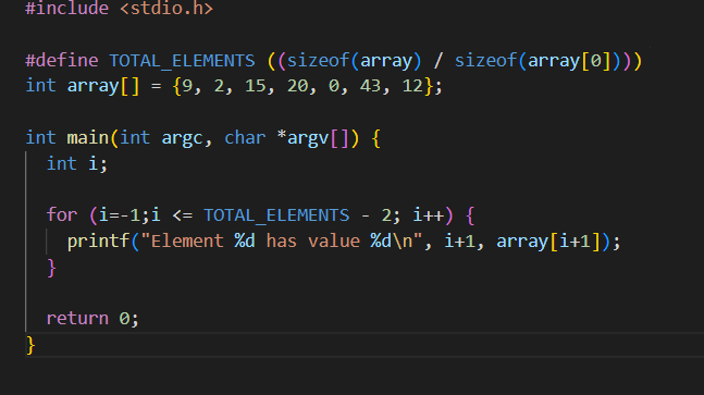 Solved Hey! I have a C program which should output elements | Chegg.com