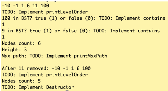 Solved I need to implement four functions into this BST in | Chegg.com