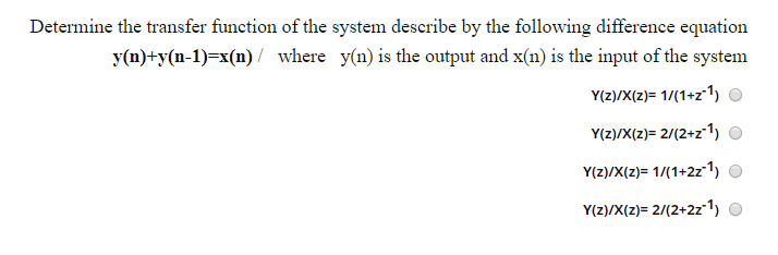 Solved Determine the transfer function of the system | Chegg.com