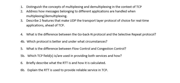 Solved 1. Distinguish the concepts of multiplexing and | Chegg.com