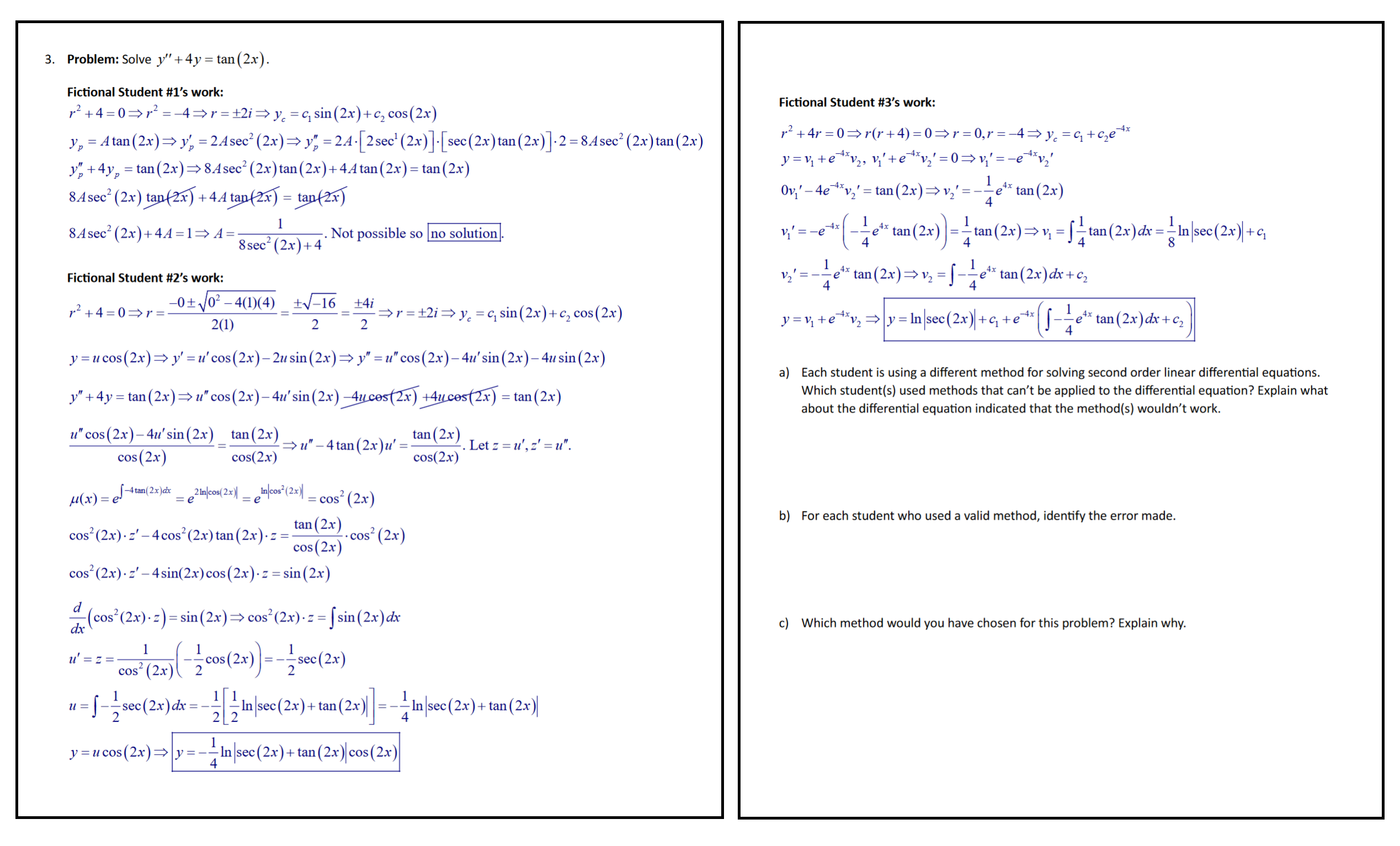 Would you be able to give a handwritten solution? | Chegg.com