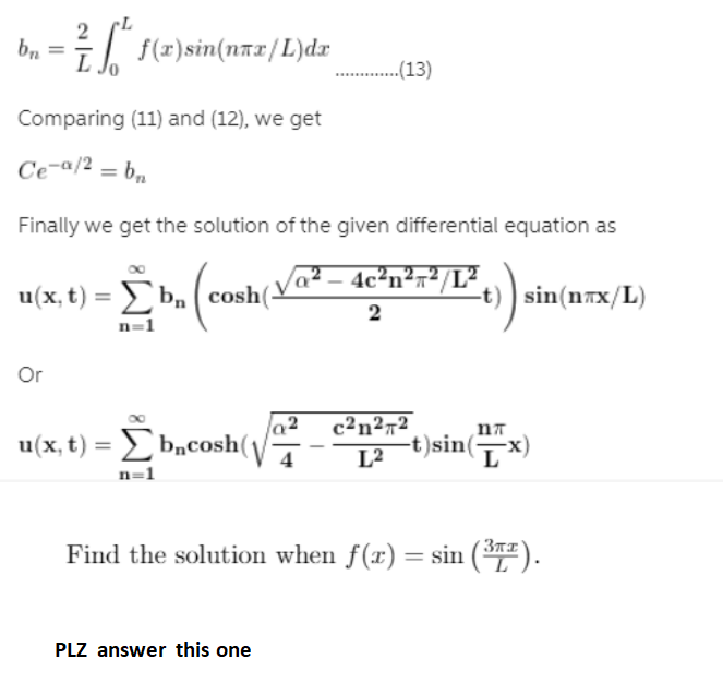 Solved Consider the linear partial differential equation | Chegg.com