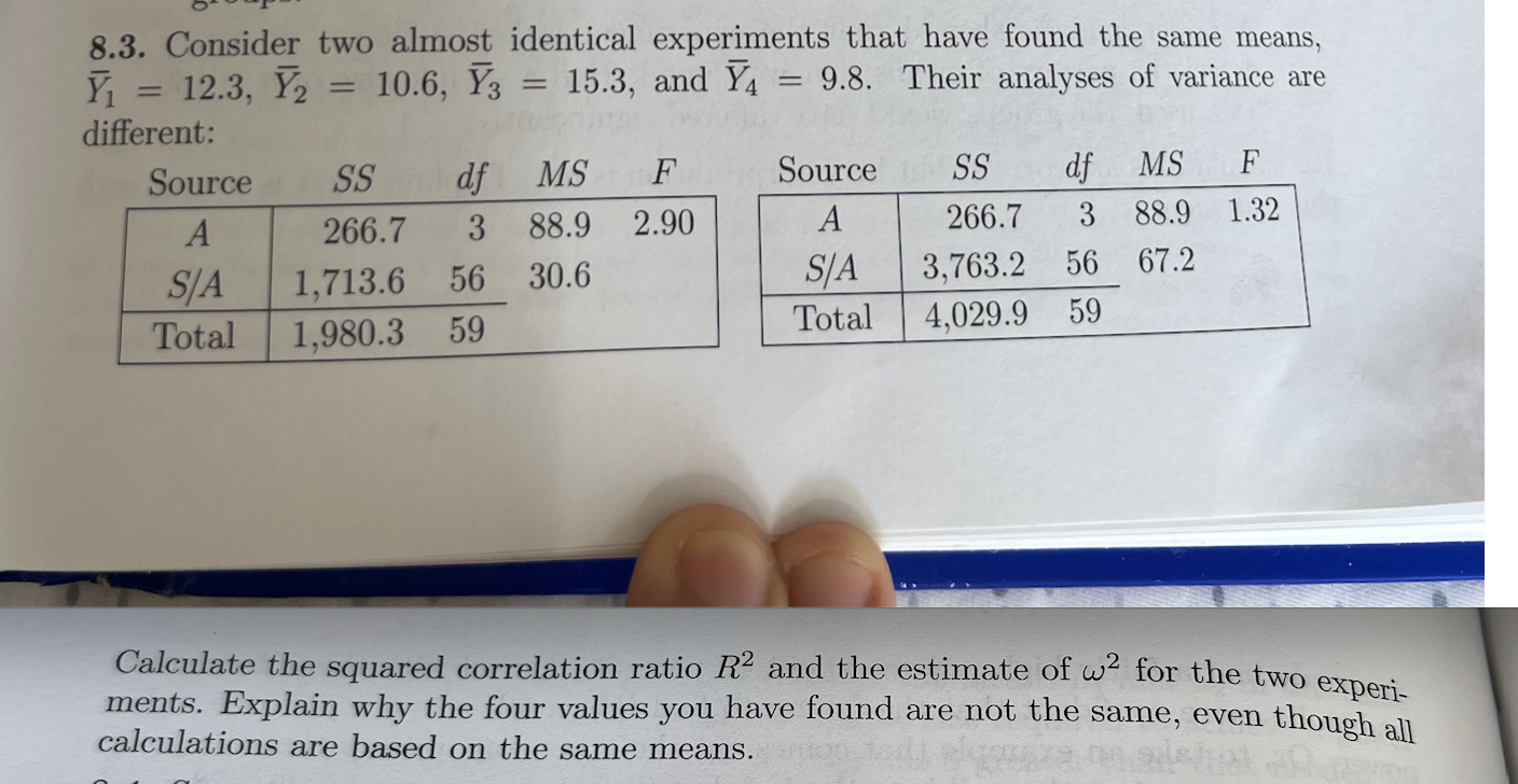 Solved Consider two almost identical experiments that have | Chegg.com