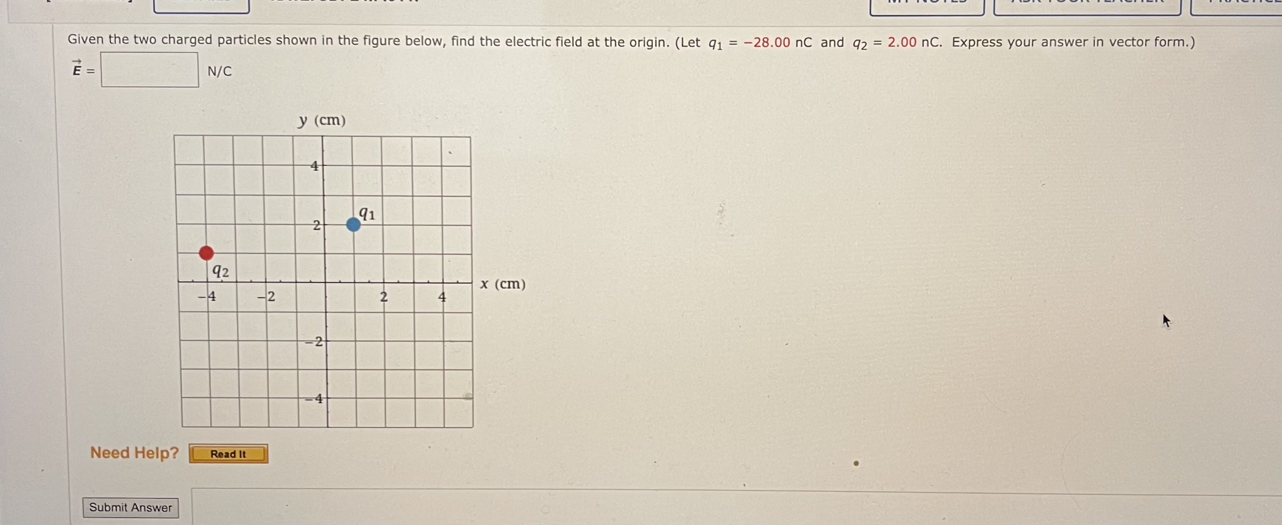 Solved vec(E)= NCPLEASE ANSWER ASAP | Chegg.com
