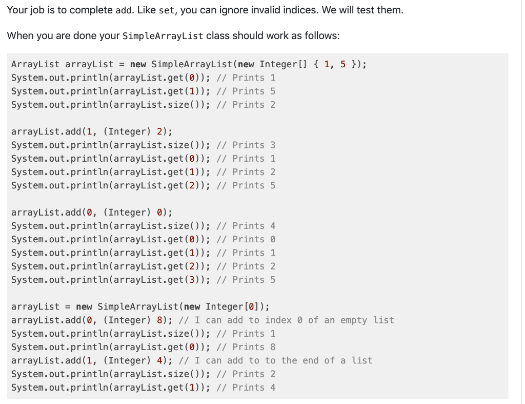 Solved Does anyone know how to write the add function from | Chegg.com